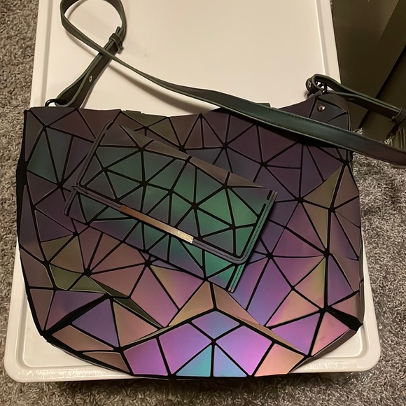 Bags | Polygon Holographic Bag | Poshmark